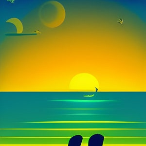 Retro Background, Retro Beach Background, Retro Beach Sunset Background ...