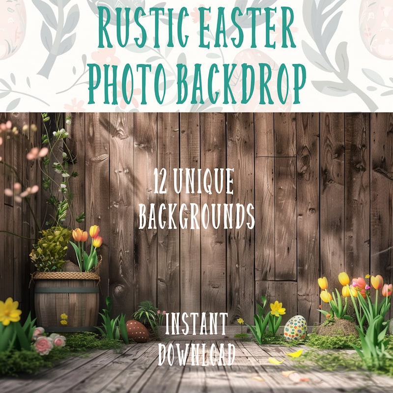 Easter Photo Backdrop - Etsy
