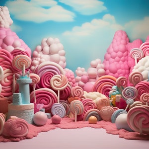 Candyland Style Digital Photo Backdrops, Digital Photo Backgrounds - Etsy