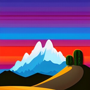 Retro Desert Phone Background, Desert Phone Background, Phone ...