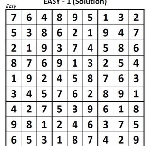 Sudoku Puzzles Printable, Sudoku Printable, Sudoku Large Print, Sudoku ...
