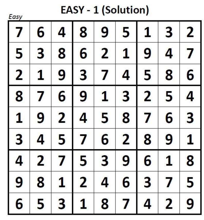 Sudoku Puzzles Printable, Sudoku Printable, Sudoku Large Print, Sudoku ...