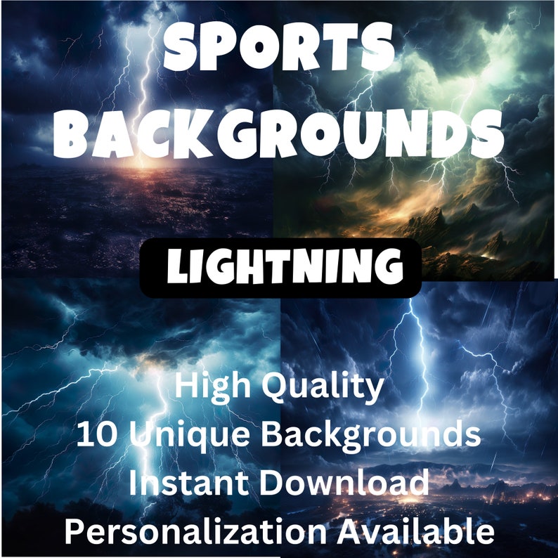 Lightning Sports Background, Lightning Sports Backdrop, Lightning ...
