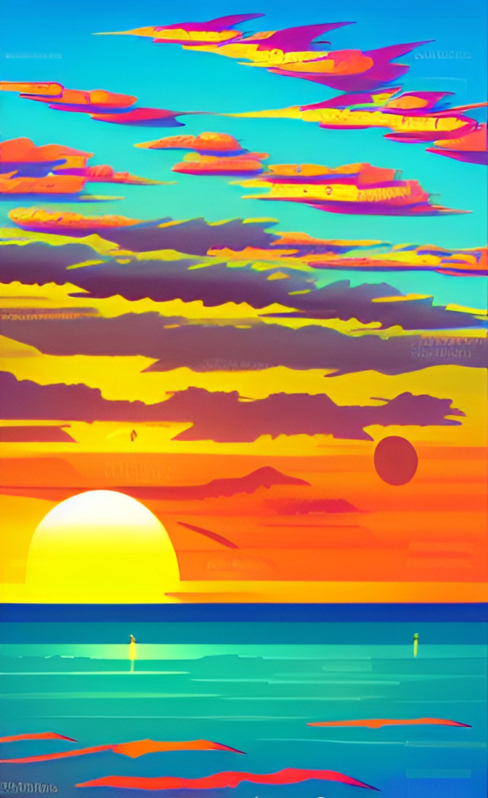 Retro Background, Retro Beach Background, Retro Beach Sunset Background ...