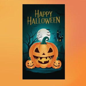 Printable Halloween Cards, Downloadable Halloween Cards - Etsy