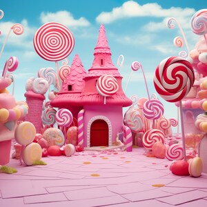Candyland Style Digital Photo Backdrops, Digital Photo Backgrounds - Etsy
