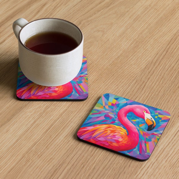 Flamingo Coasters - Etsy