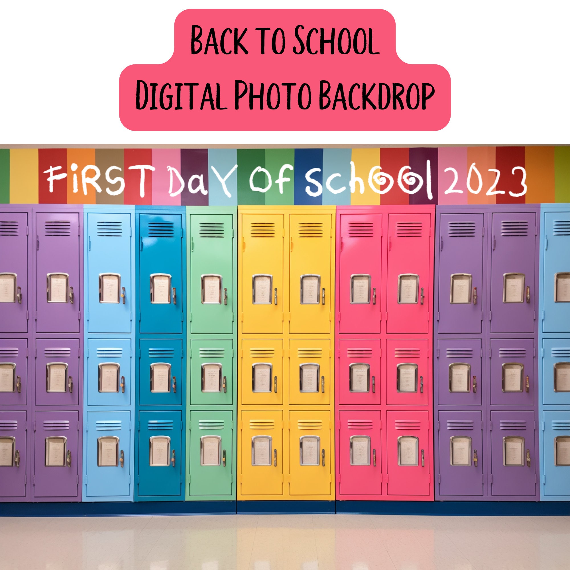 Back to School Photo Backdrops, First Day of School Photo Backdrops - Etsy