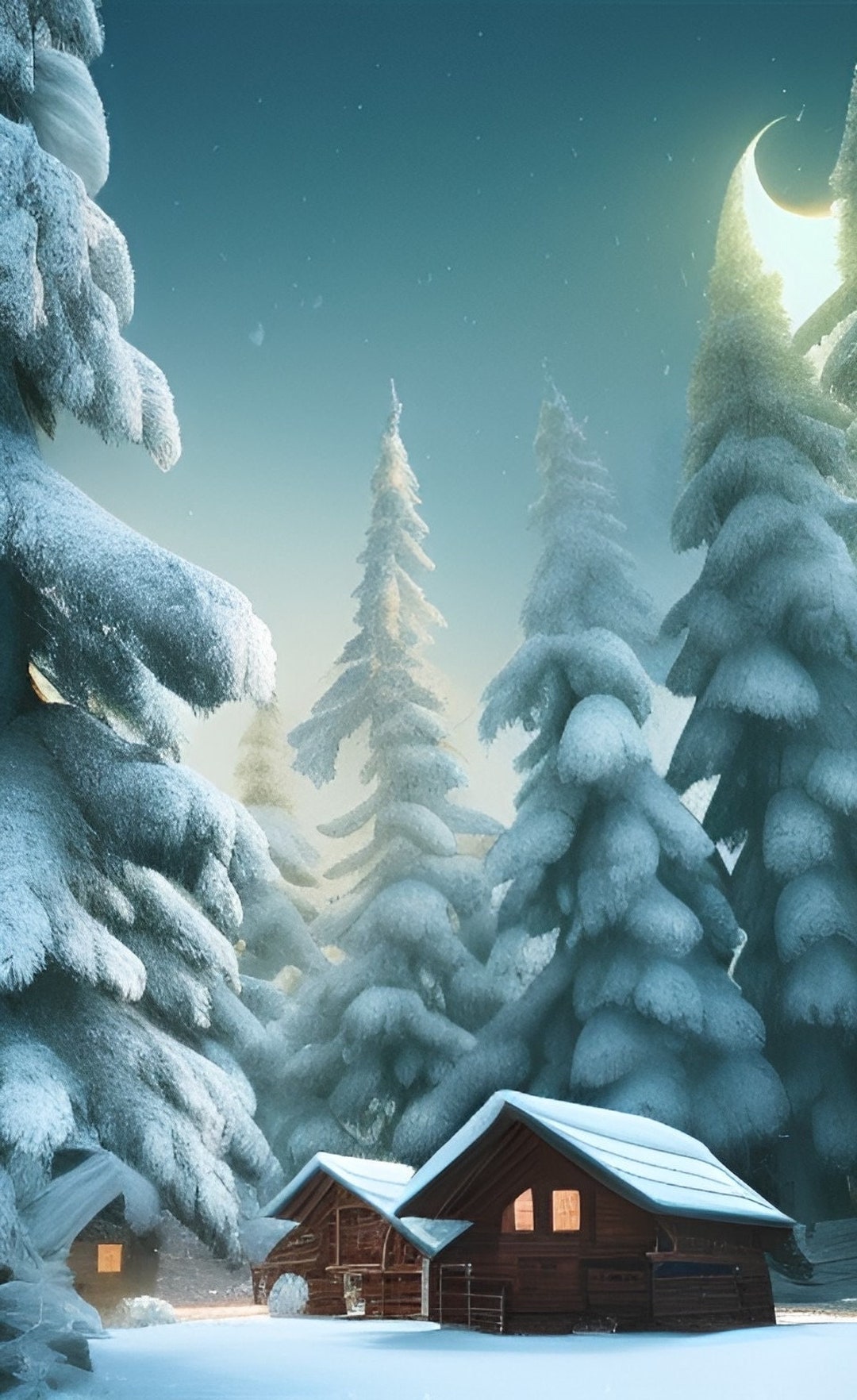 Winter phone background store