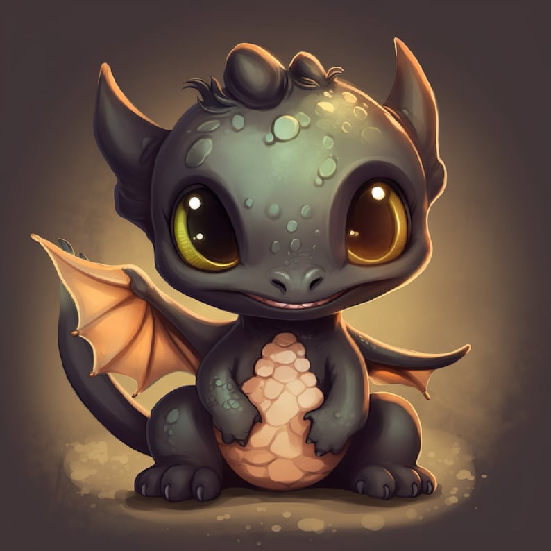 Printable Nursery Art Baby Dragon - Square Printable up to 12x12 - Etsy