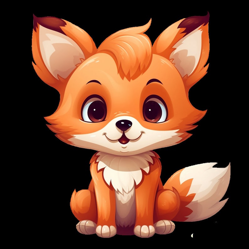 Woodland Animals Clipart Transparent Background PNG - Etsy