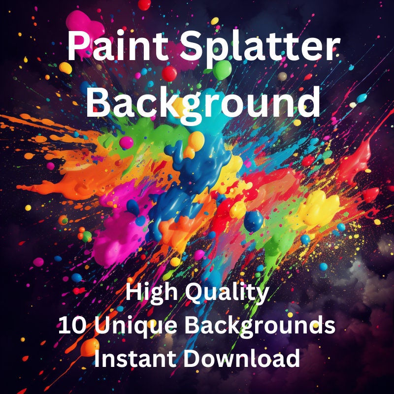 Paint Splatter Background Paint Splatter Sports Background - Etsy