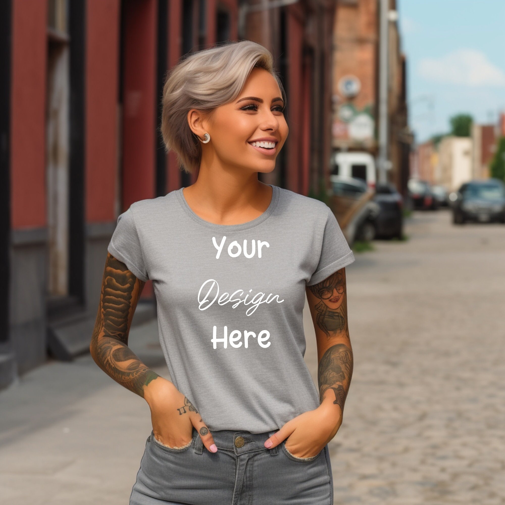 Grey T-shirt Mockups, Grey Shirt Mockup - Etsy