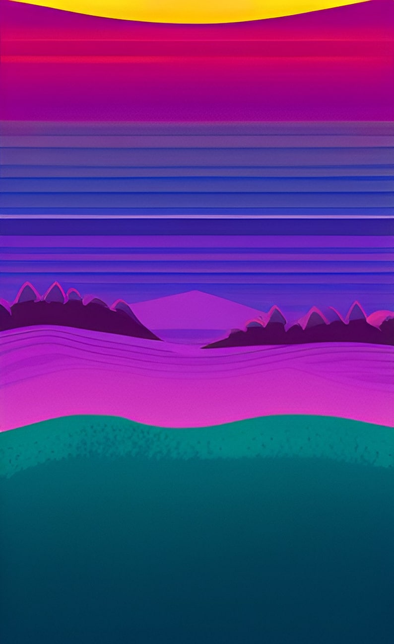 Retro Desert Phone Background, Desert Phone Background, Phone ...