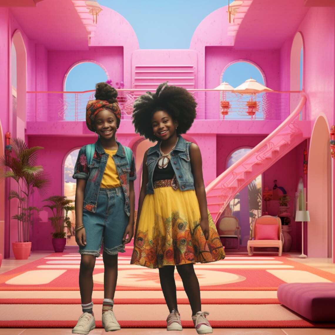 Barbie Themed Digital Backdrop, Barbie Dreamhouse Backdrop, Barbie ...