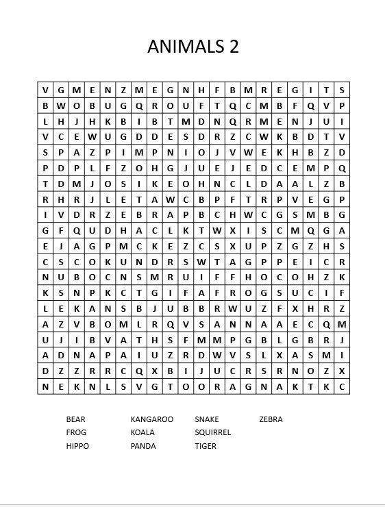 Word Search Printable, Word Searches, Word Searches With Answers, Word ...