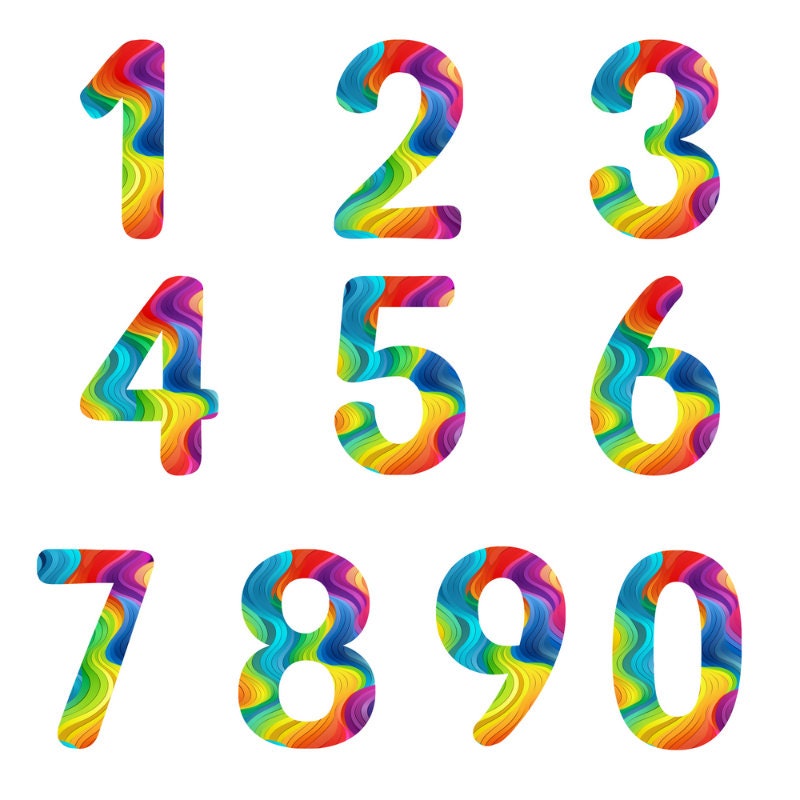 Rainbow Alphabet, Rainbow Letters, Rainbow PNG, - Etsy