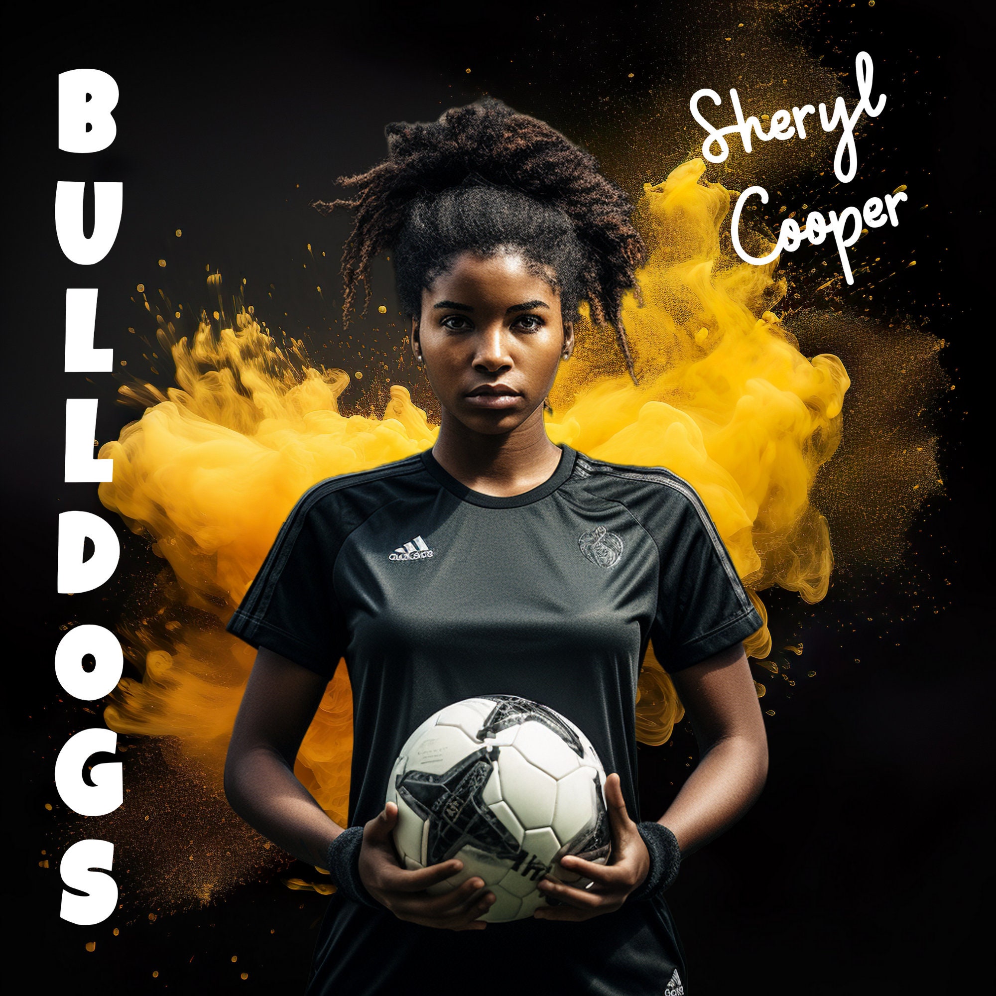 Yellow Sports Background, Sports Backdrop, Particle Explosion, Smoke ...