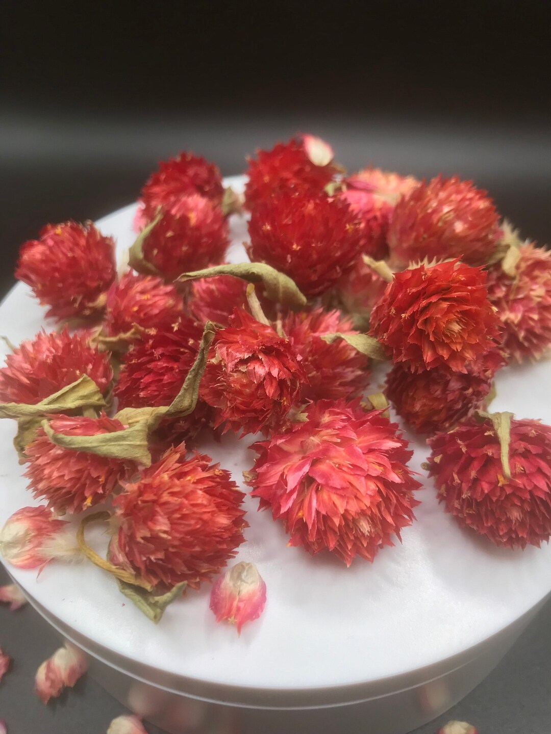 Red Globe Amaranth Dried Flowers – Natural Air-dried Botanical ...