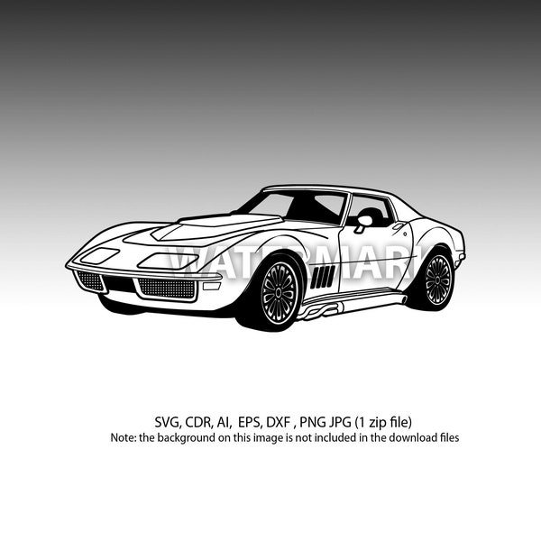 Corvette Svg - Etsy