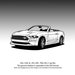 Ford Mustang Convertible Svg,cdr,ai,dxf,eps,png,jpg - Etsy