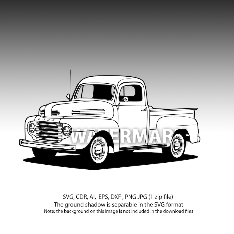 Old Ford Truck - Etsy