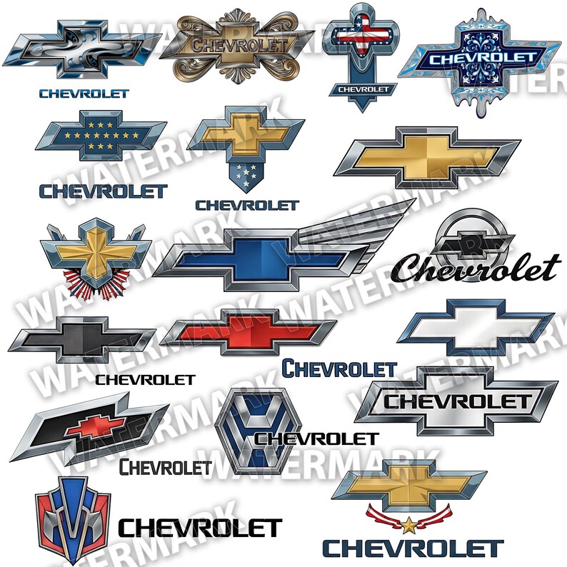 Chevrolet Logos SVG ,PNG Transparent 20 Designs - Etsy Canada