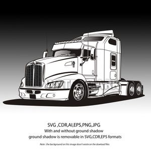 Semi Truck Kenworth T 660 Svg,ai,eps,png,jpg - Etsy
