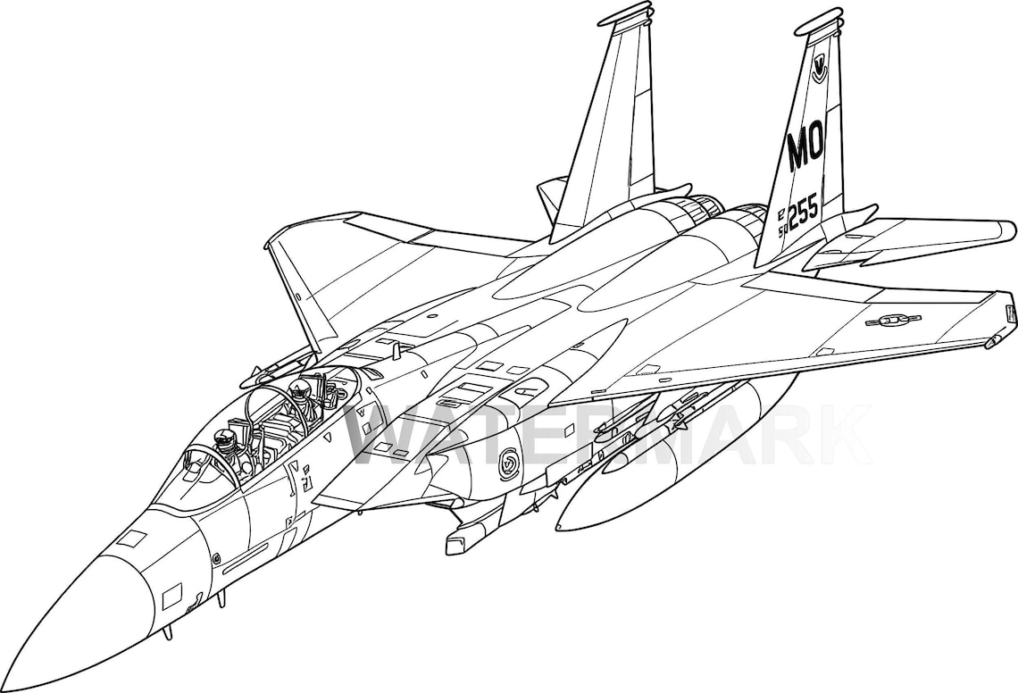 F 15 Eagle Fighter Aircraft Plane , Eps, Ai, Dxf, Ai, Png, Jpg - Etsy