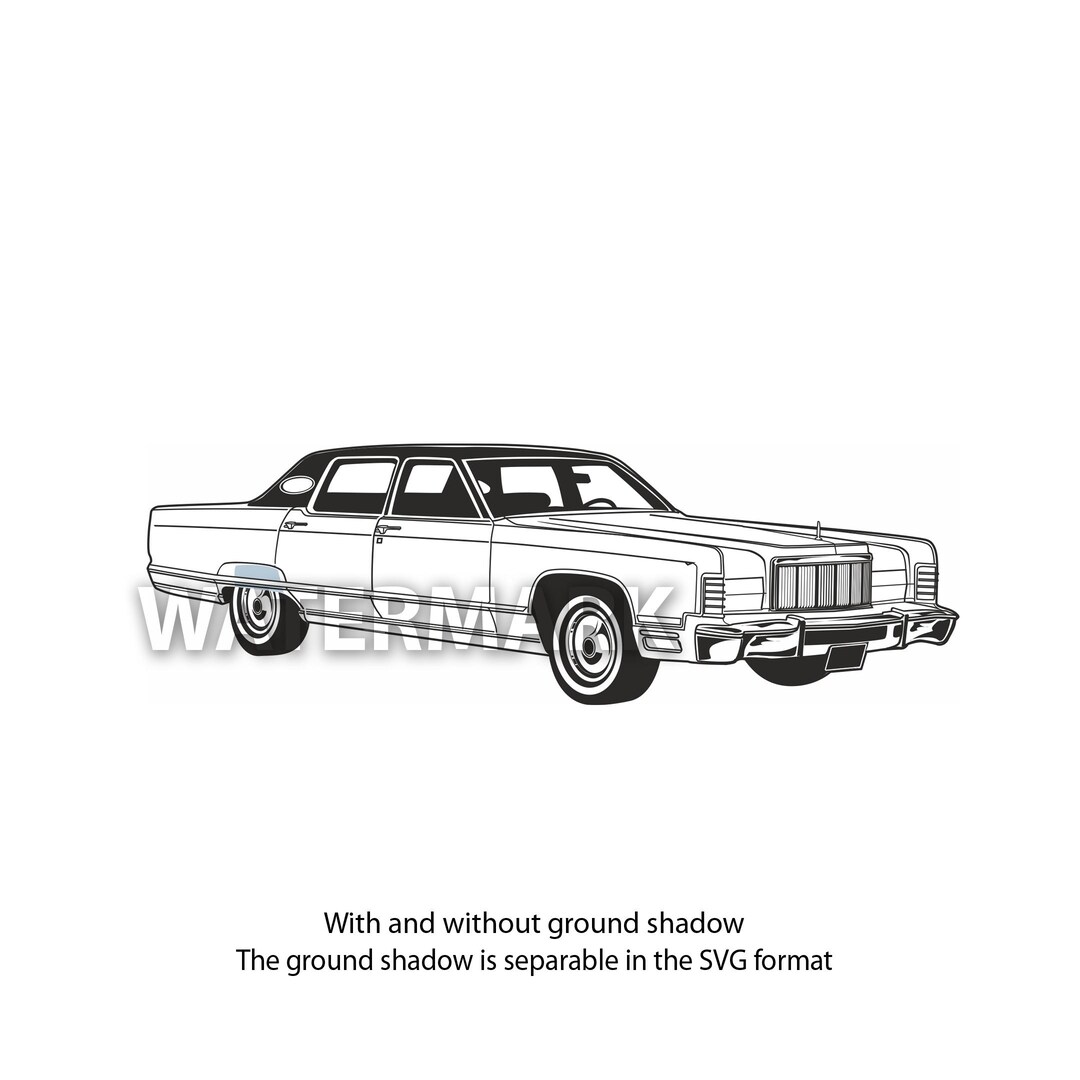 Lincoln Continental Svg,cdr,ai,dxf,eps,png,jpg - Etsy