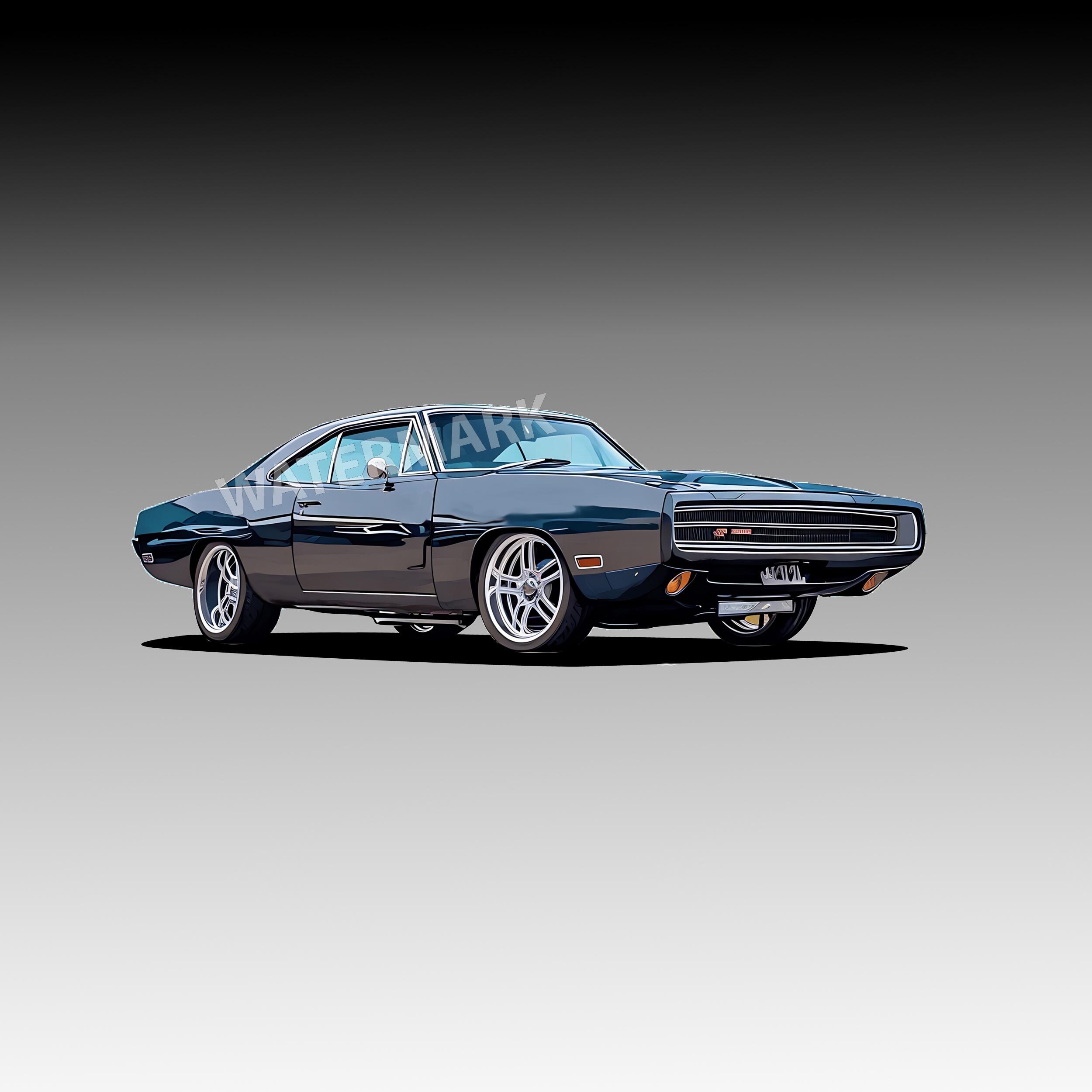 American Muscle Car Bundle Png,jpg Illustrations - Etsy