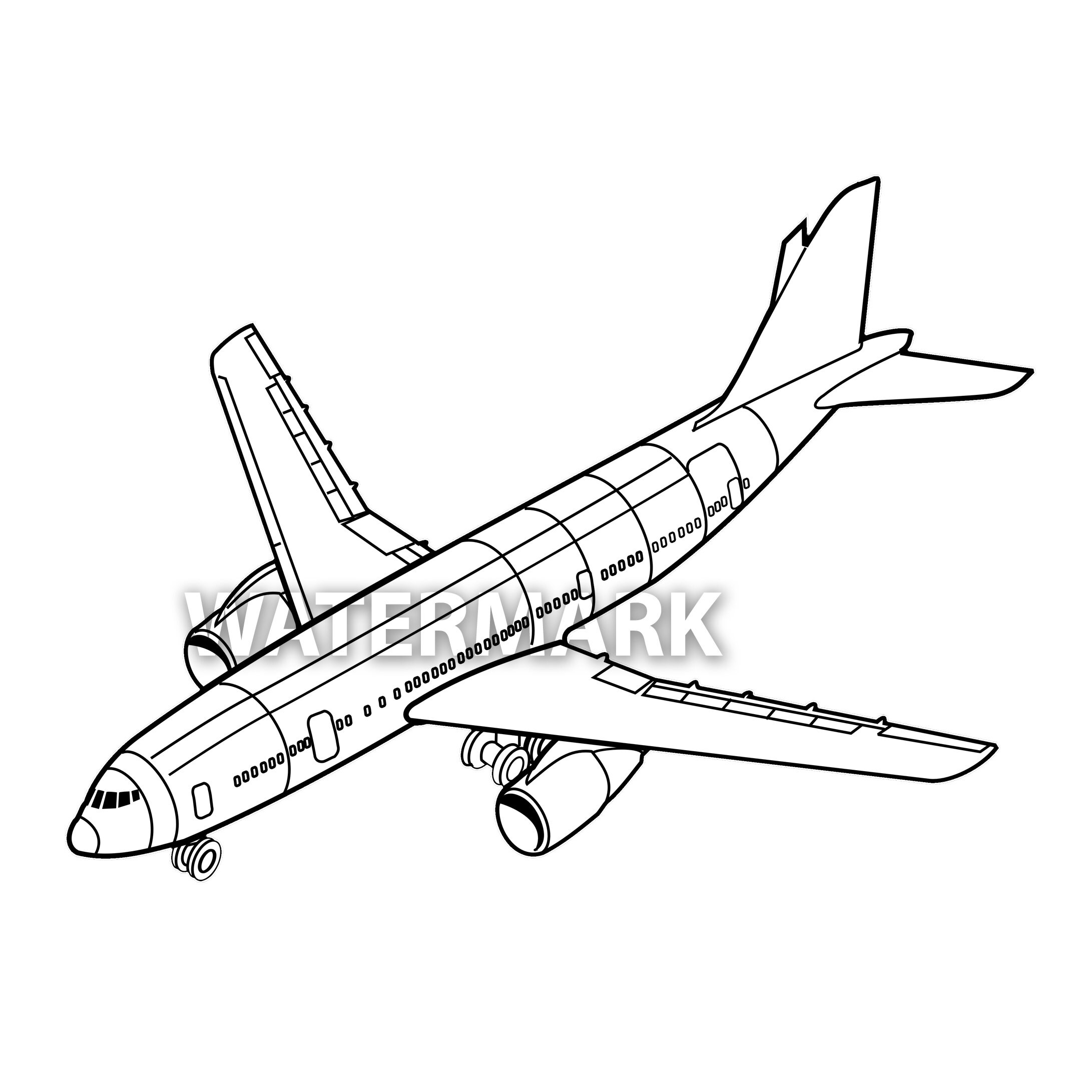 Airbus A 300 Svg, Eps, Ai, Dxf, Ai, Png, Jpg - Etsy