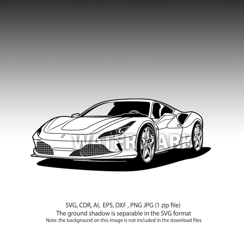 Ferrari Tributo Svg,cdr,ai,dxf,eps,png,jpg - Etsy
