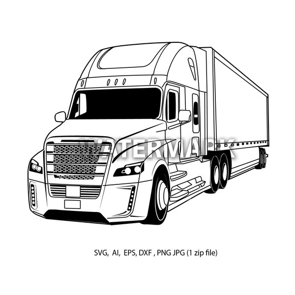 Freightliner Cascadia - Etsy