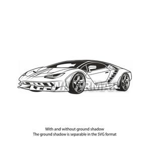 Lamborghini Centenario Svg,cdr,ai,dxf,eps,png,jpg - Etsy