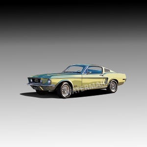 American Muscle Car Bundle Png,jpg Illustrations - Etsy