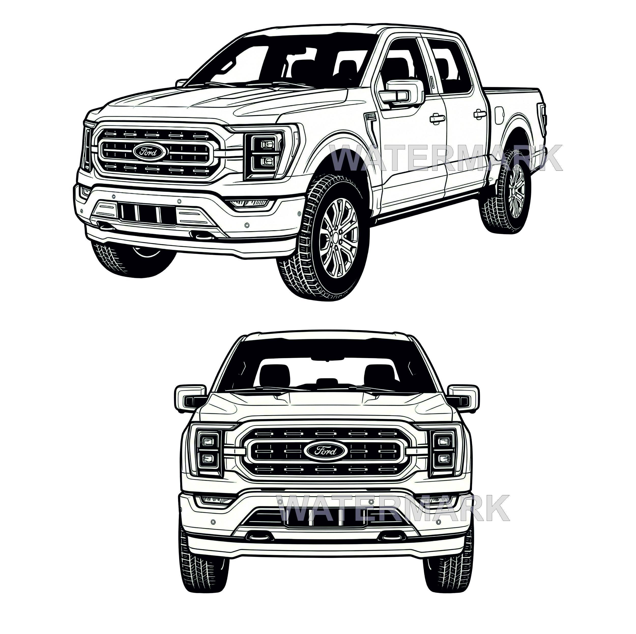 Ford Pick up Serie-150 SVG, PNG 5 Different Design View - Etsy