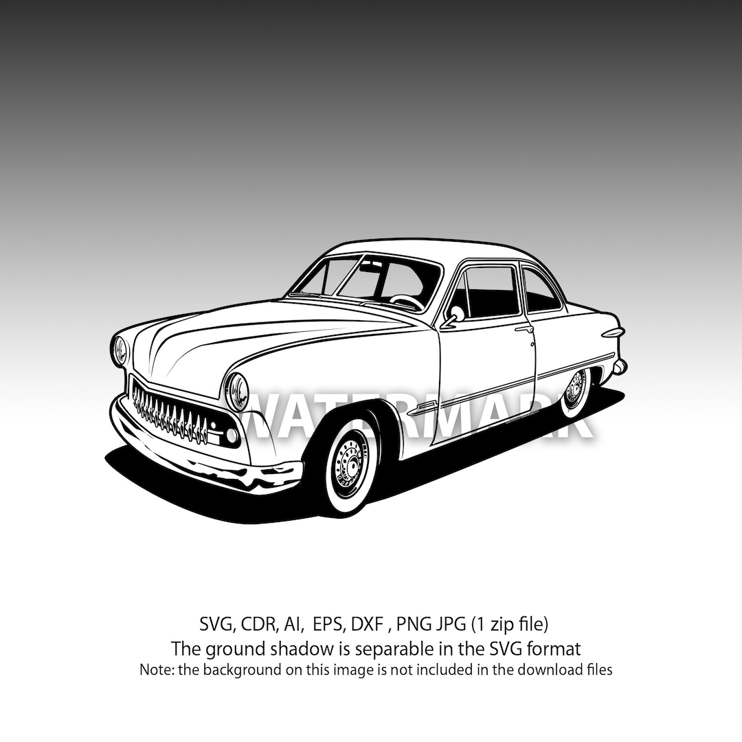 Ford Business 1951 Svg,cdr,ai,dxf,eps,png,jpg - Etsy