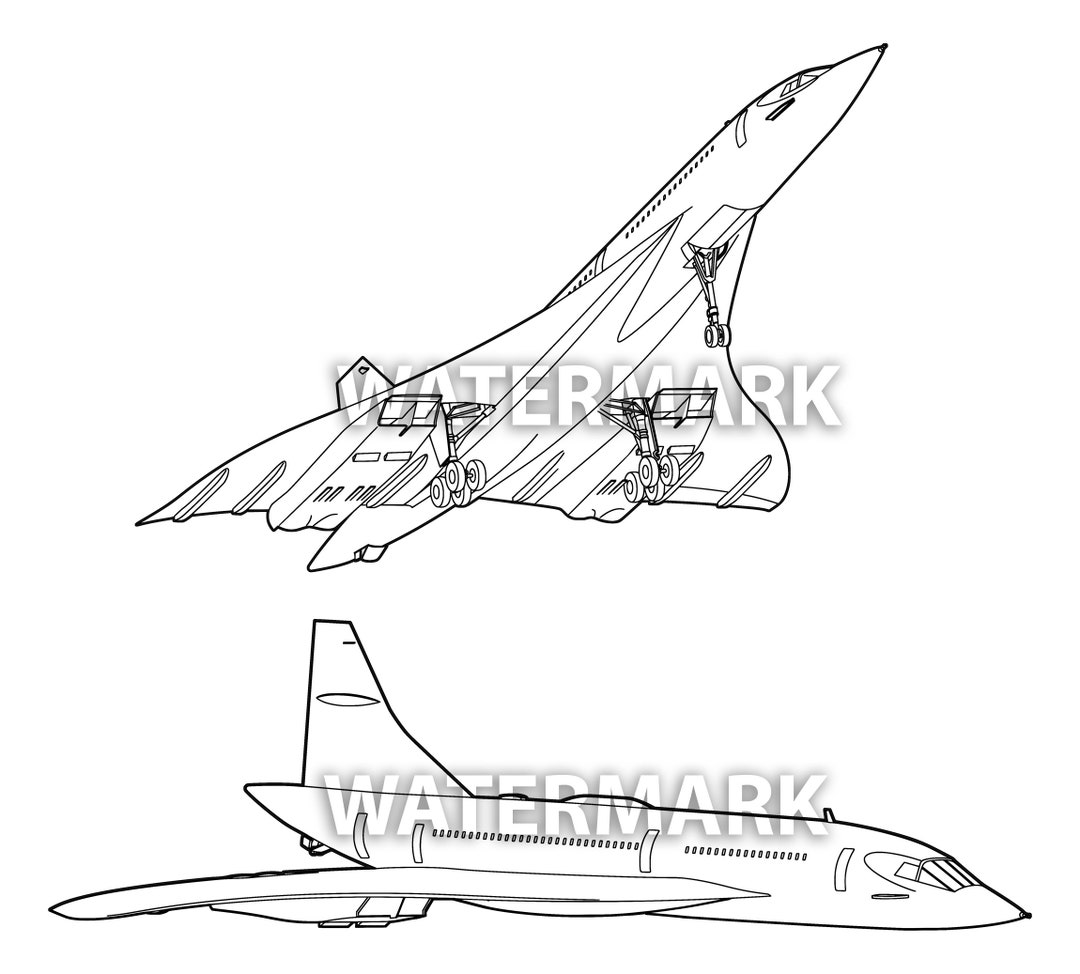 Concorde Svg, Eps, Ai, Dxf, Ai, Png, Jpg - Etsy UK
