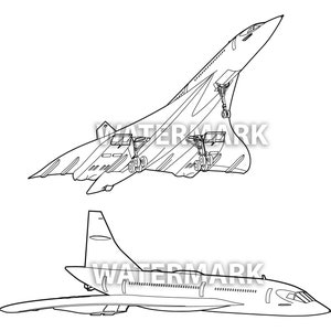 Concorde Svg, Eps, Ai, Dxf, Ai, Png, Jpg - Etsy