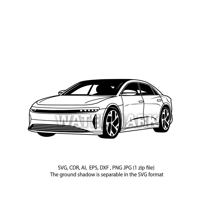 American Electric Car EV Svg,cdr,ai,dxf,eps,png,jpg - Etsy