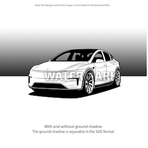 Tesla Model Y Juniper Svg, Cdr, Eps, Ai, Dxf, Png, Jpg - Etsy Australia