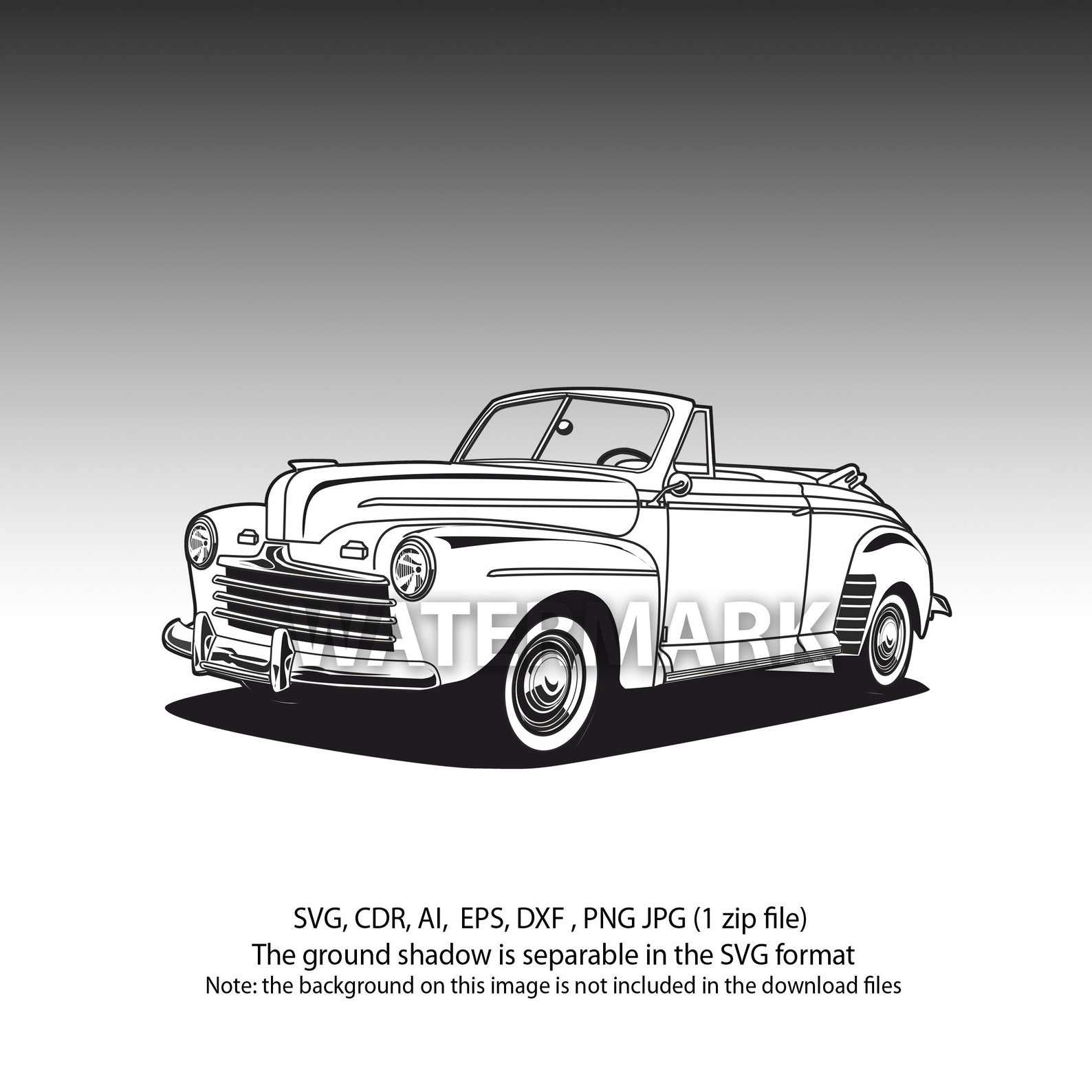 Ford Deluxe 1946 Svg,cdr,ai,dxf,eps,png,jpg - Etsy
