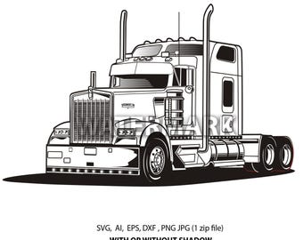 Semi Truck Kenworth T 660 Svg,ai,eps,png,jpg - Etsy