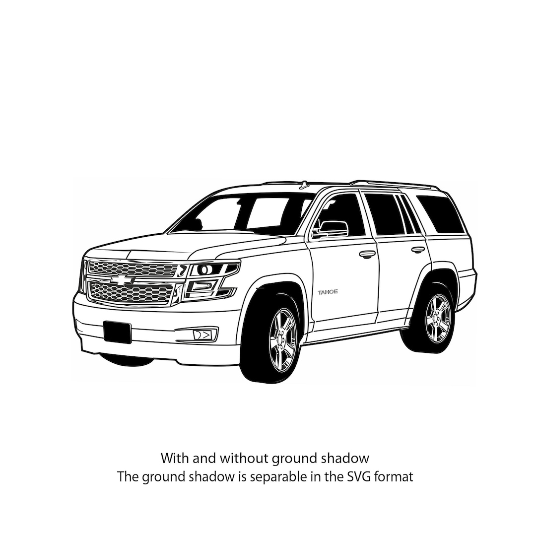 Chevrolet Tahoe Svg,cdr,ai,dxf,eps,png,jpg - Etsy