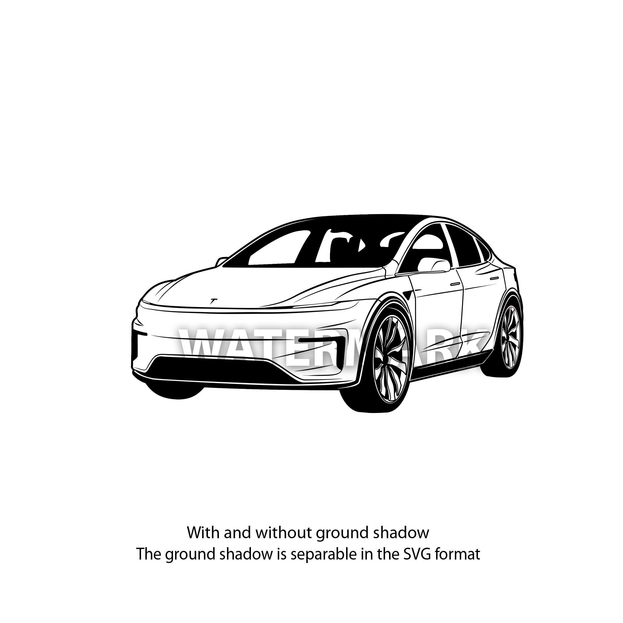 Tesla Model Y Juniper Svg, Cdr, Eps, Ai, Dxf, Png, Jpg - Etsy