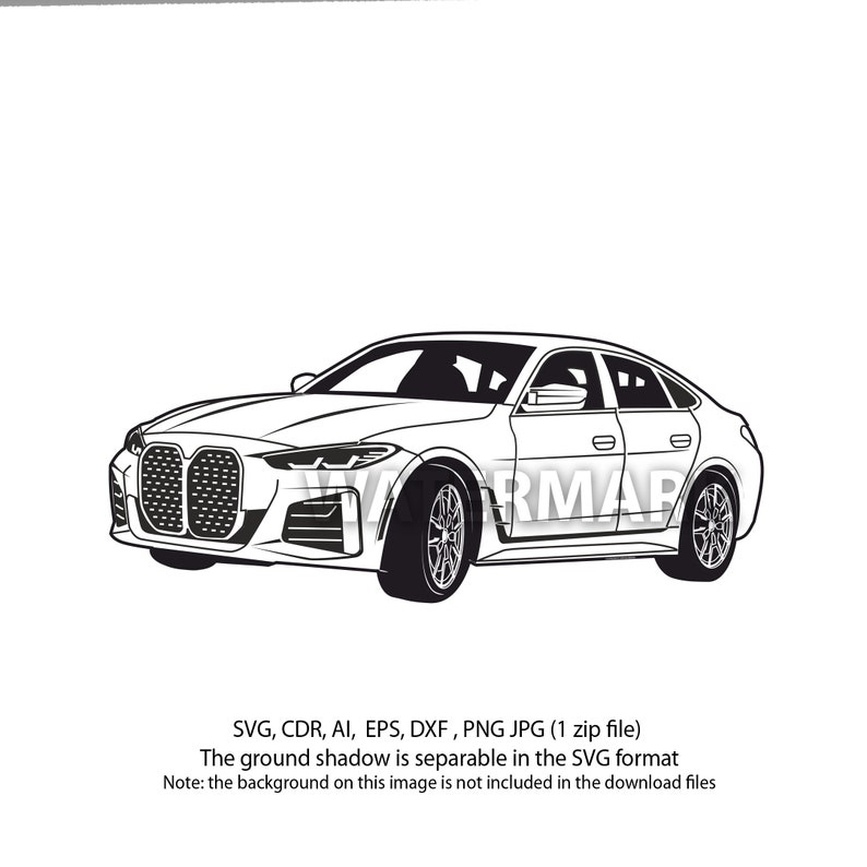 BMW 4 Serie Svg, Cdr, Eps, Ai, Png, Jpg - Etsy