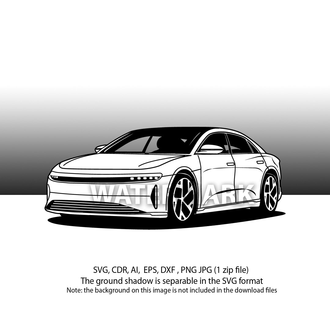 American Electric Car EV Svg,cdr,ai,dxf,eps,png,jpg - Etsy