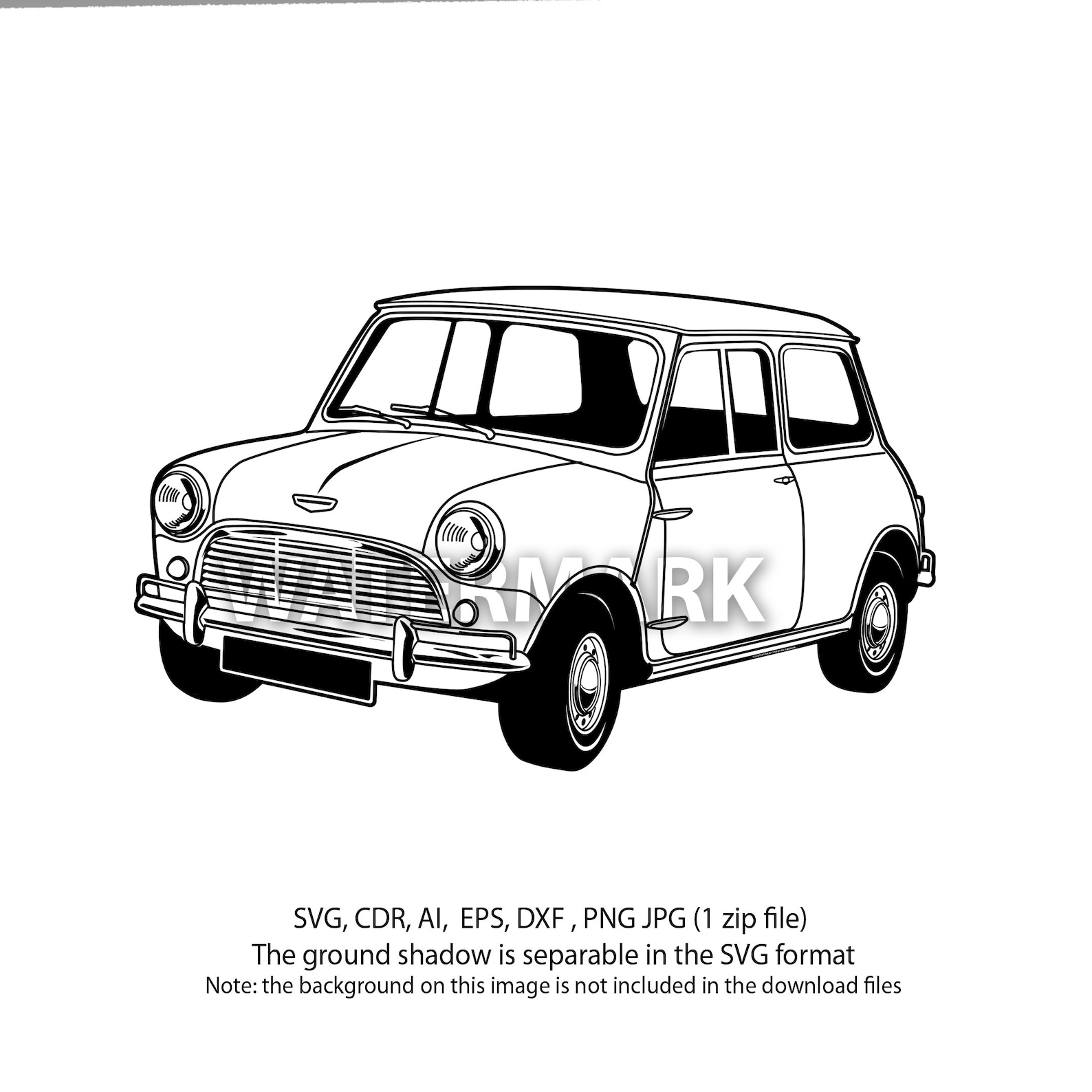 Austin Mini Svg, Cdr, Eps, Ai, Png, Jpg - Etsy