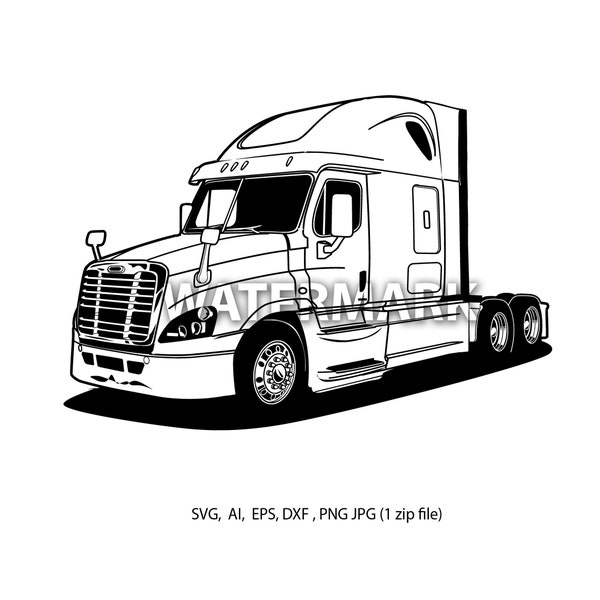 Freightliner Cascadia - Etsy